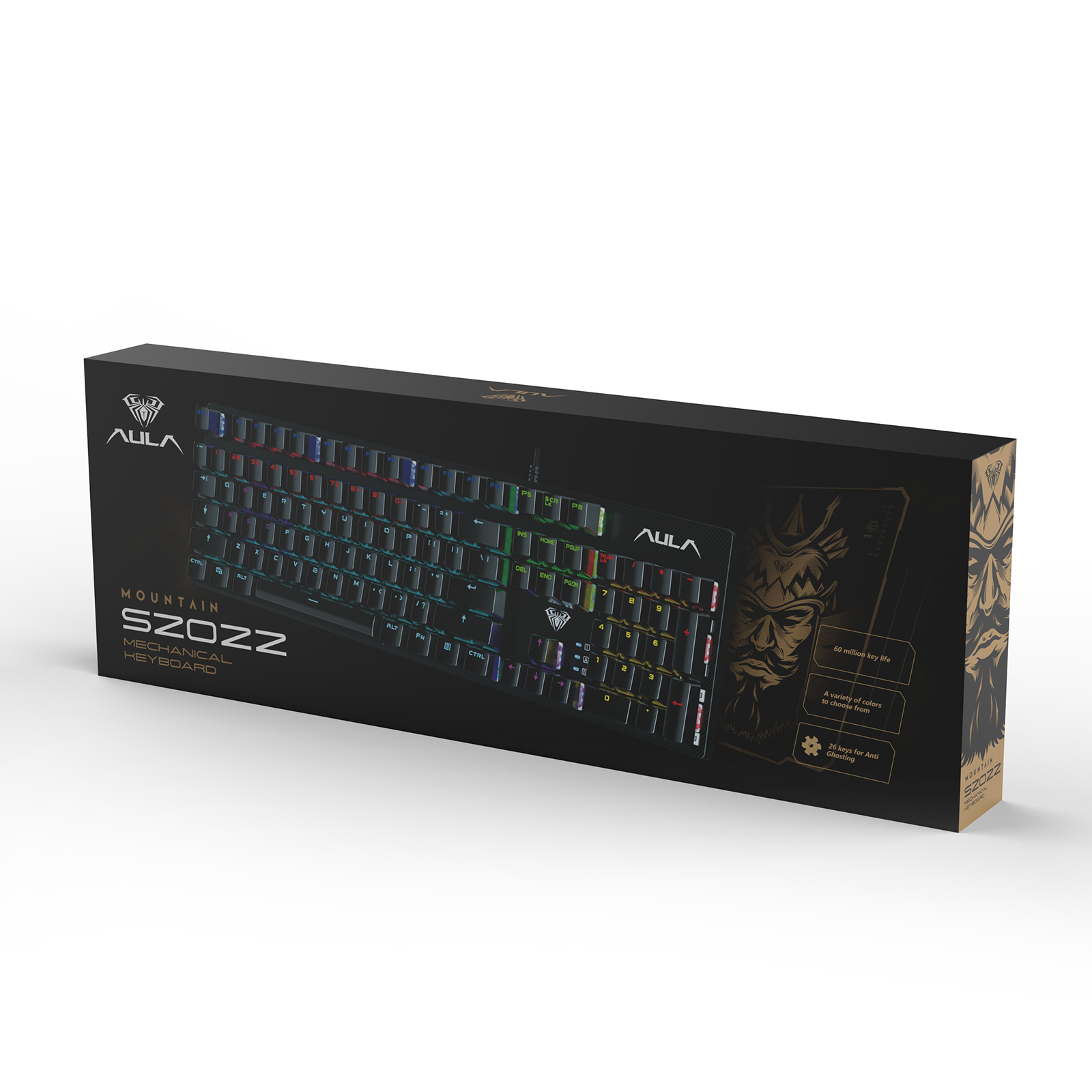 AULA S2022 Black Mechanical Gaming Keyboard
