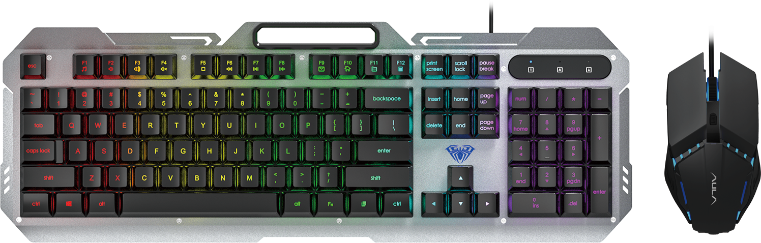 AULA F2023 Gaming Combo: Wired Keyboard and Mouse
