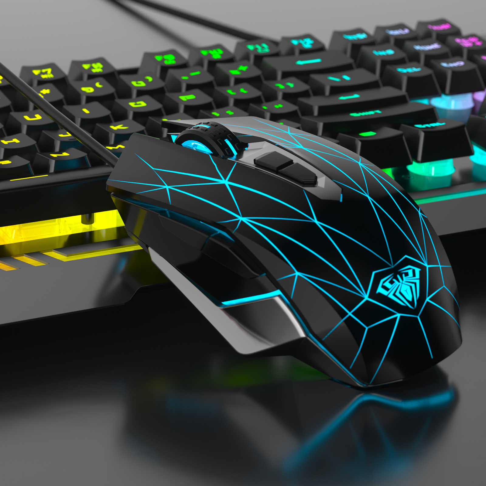 AULA T201 Wired Gaming Keyboard and Mouse Combo