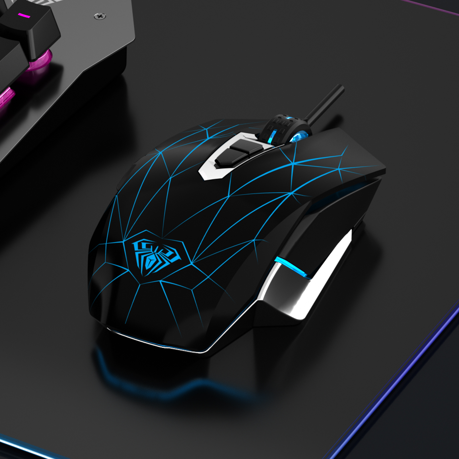 AULA T201 Wired Gaming Keyboard and Mouse Combo