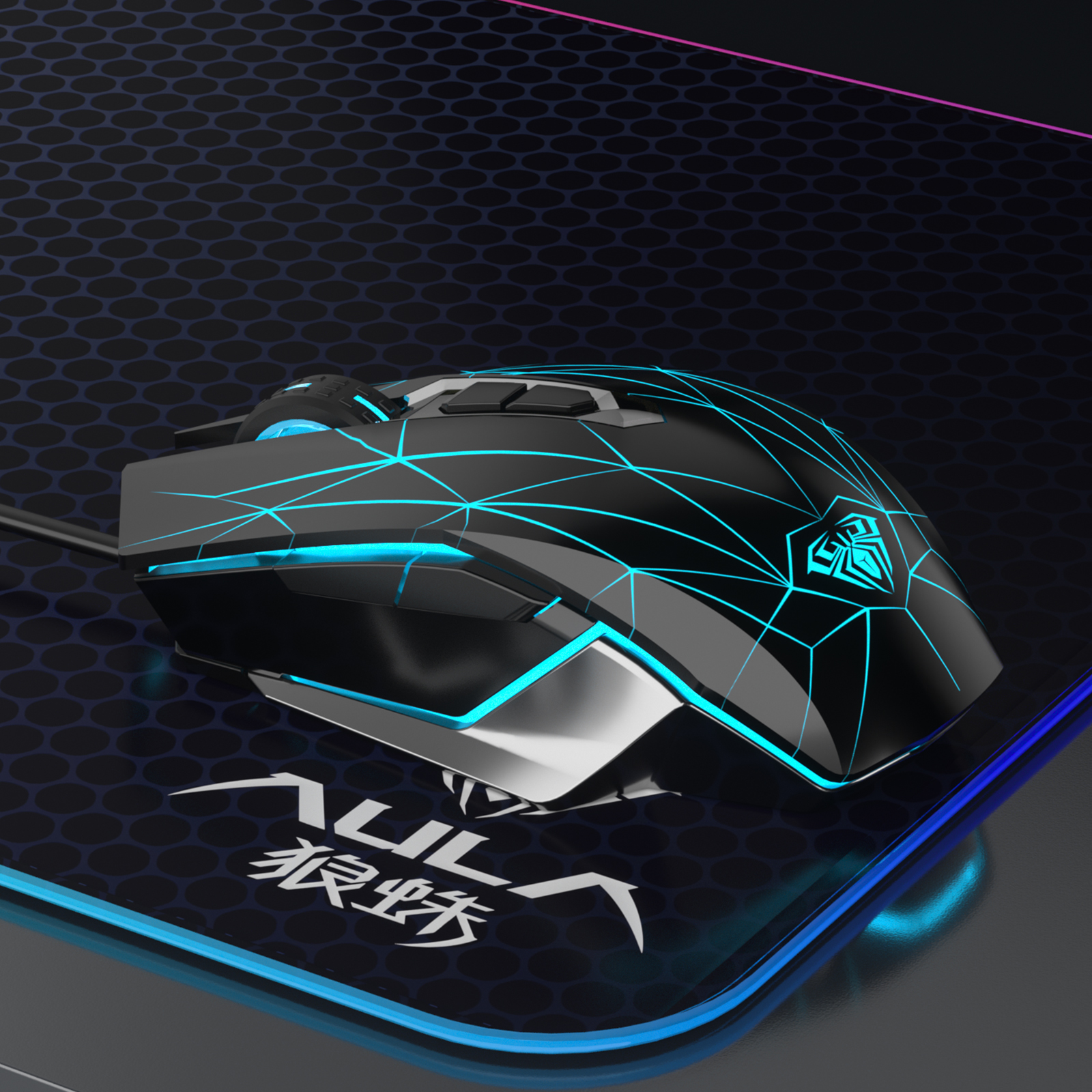 AULA T201 Wired Gaming Keyboard and Mouse Combo